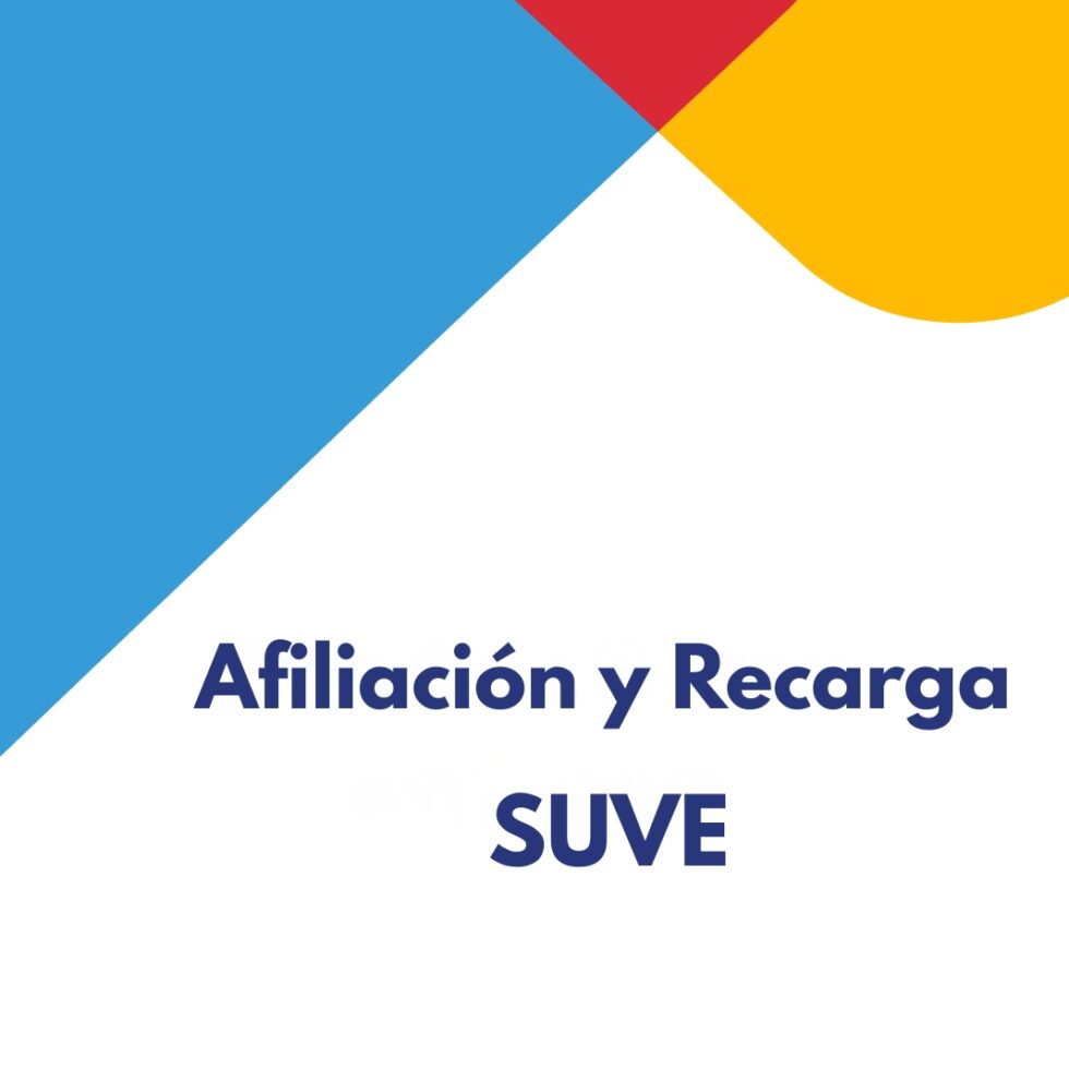 Afiliación y Recarga SUVE | Banco del Tesoro